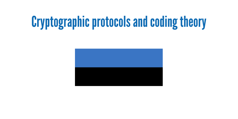 Cryptographic protocols and coding theory | Cyberwatching